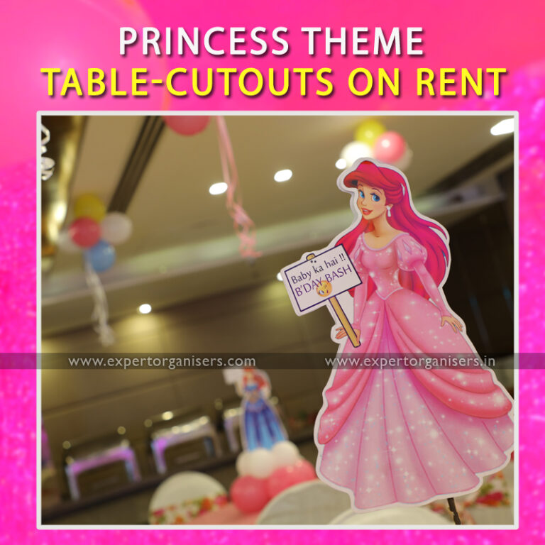 Princess Themed Table Cutouts on Rent - 10 Pcs - Birthday in Chandigarh